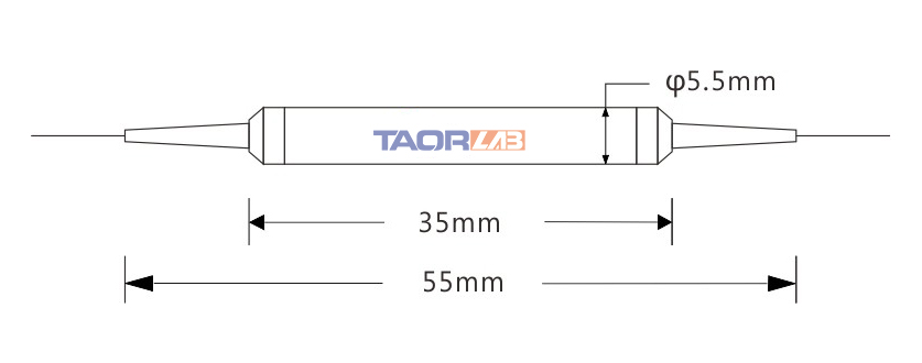 1550nm 1.5μm 偏波保持 バンドパスフィルター (PM1550 ファイバー付き) - TaorLabs - 実験装置サプライヤー